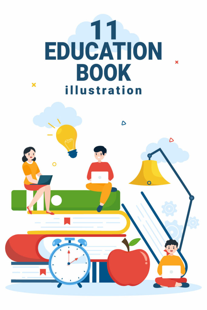 11 Education and knowledge Books Illustration - MasterBundles