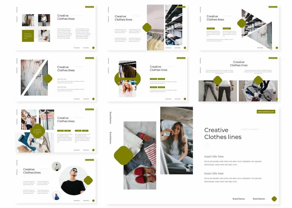 Clothing Powerpoint Template – MasterBundles