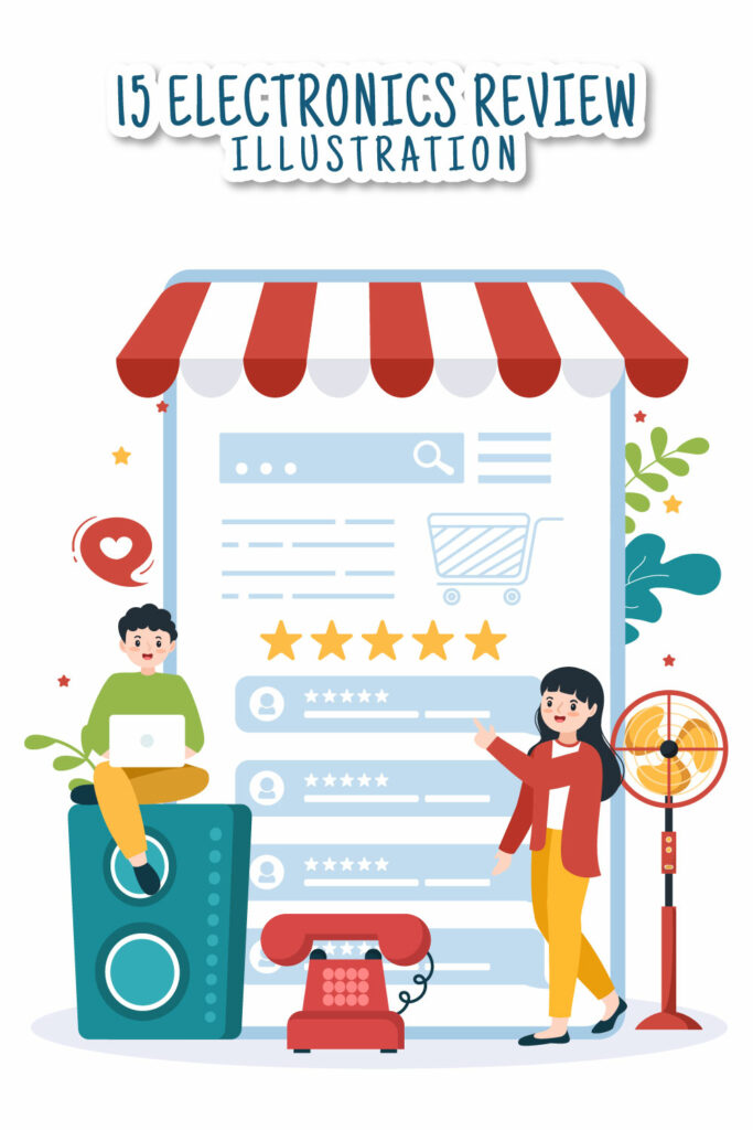 15 Electronics Review Illustration - MasterBundles