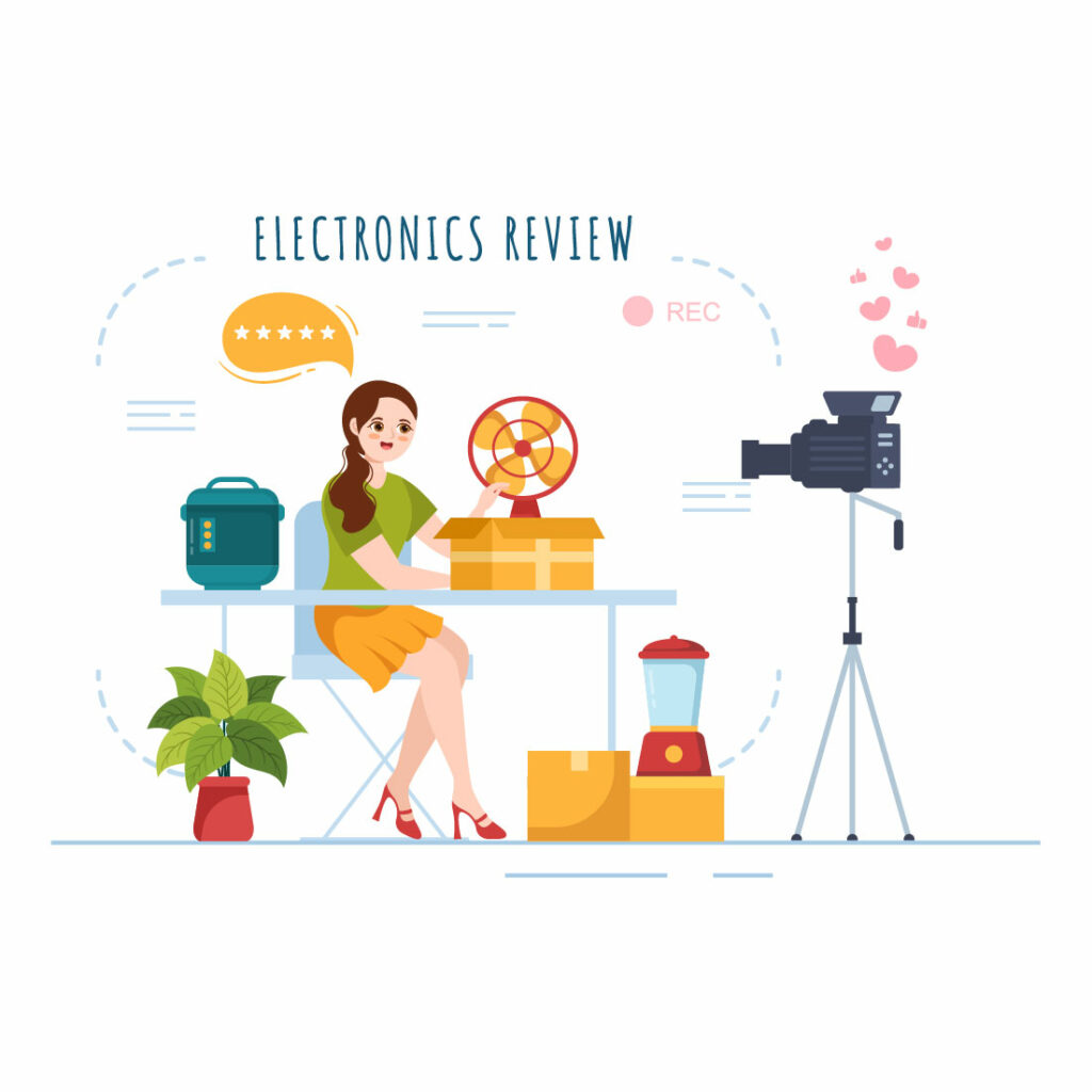 15 Electronics Review Illustration - MasterBundles