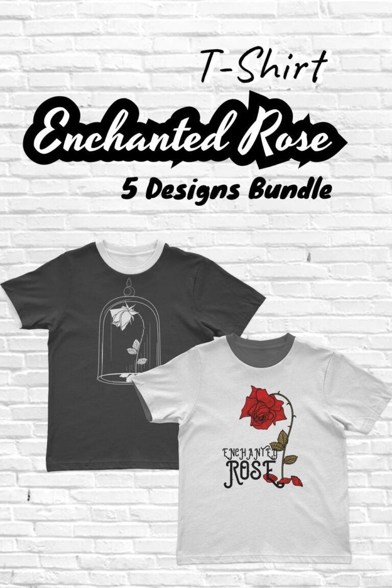 Enchanted Rose Svg T-shirt Designs – MasterBundles