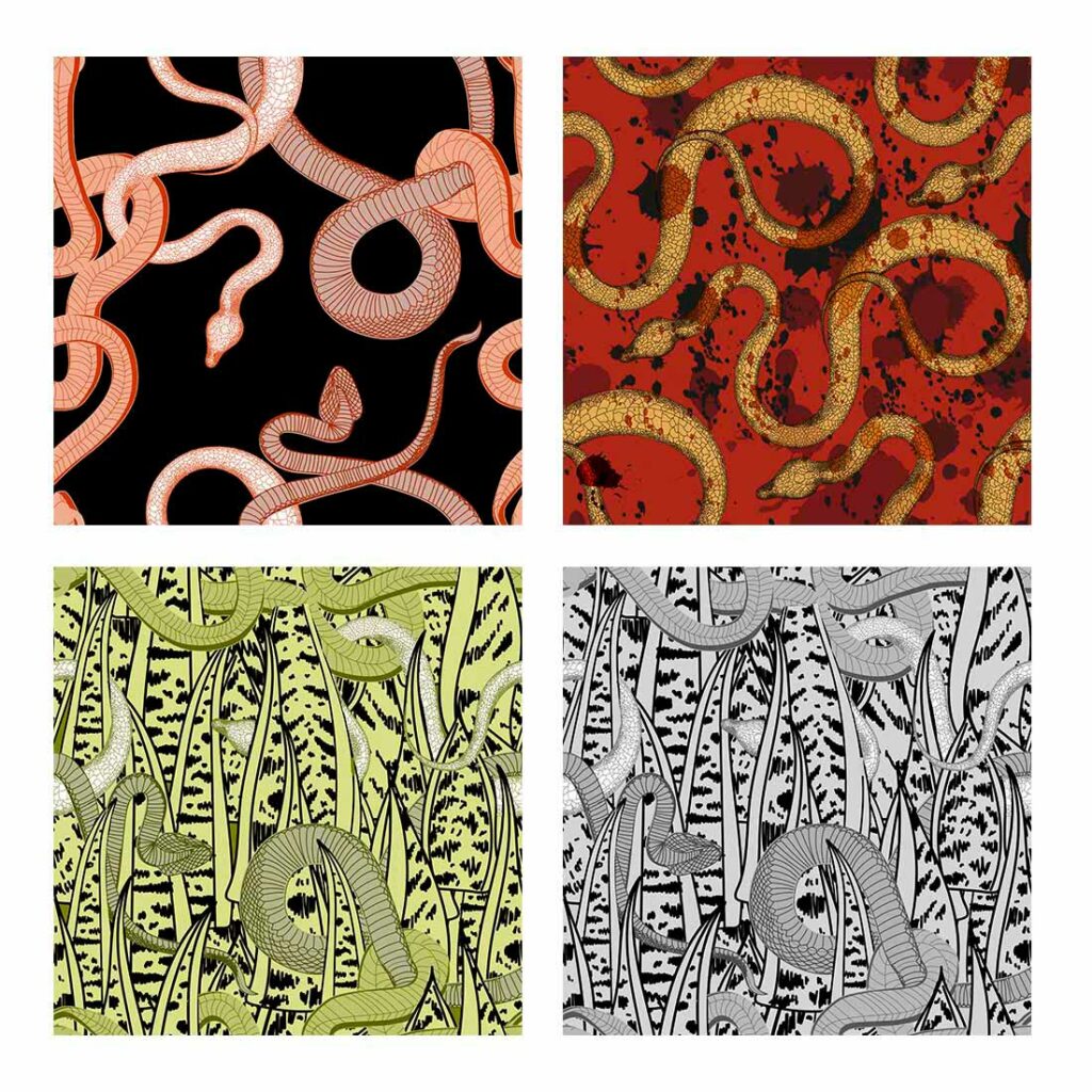 Snake Sublimation Patterns Design - MasterBundles