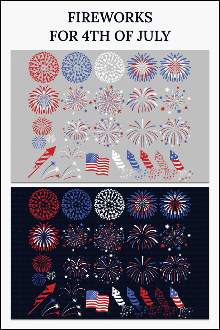 Fireworks SVG, 4th of July SVG – MasterBundles