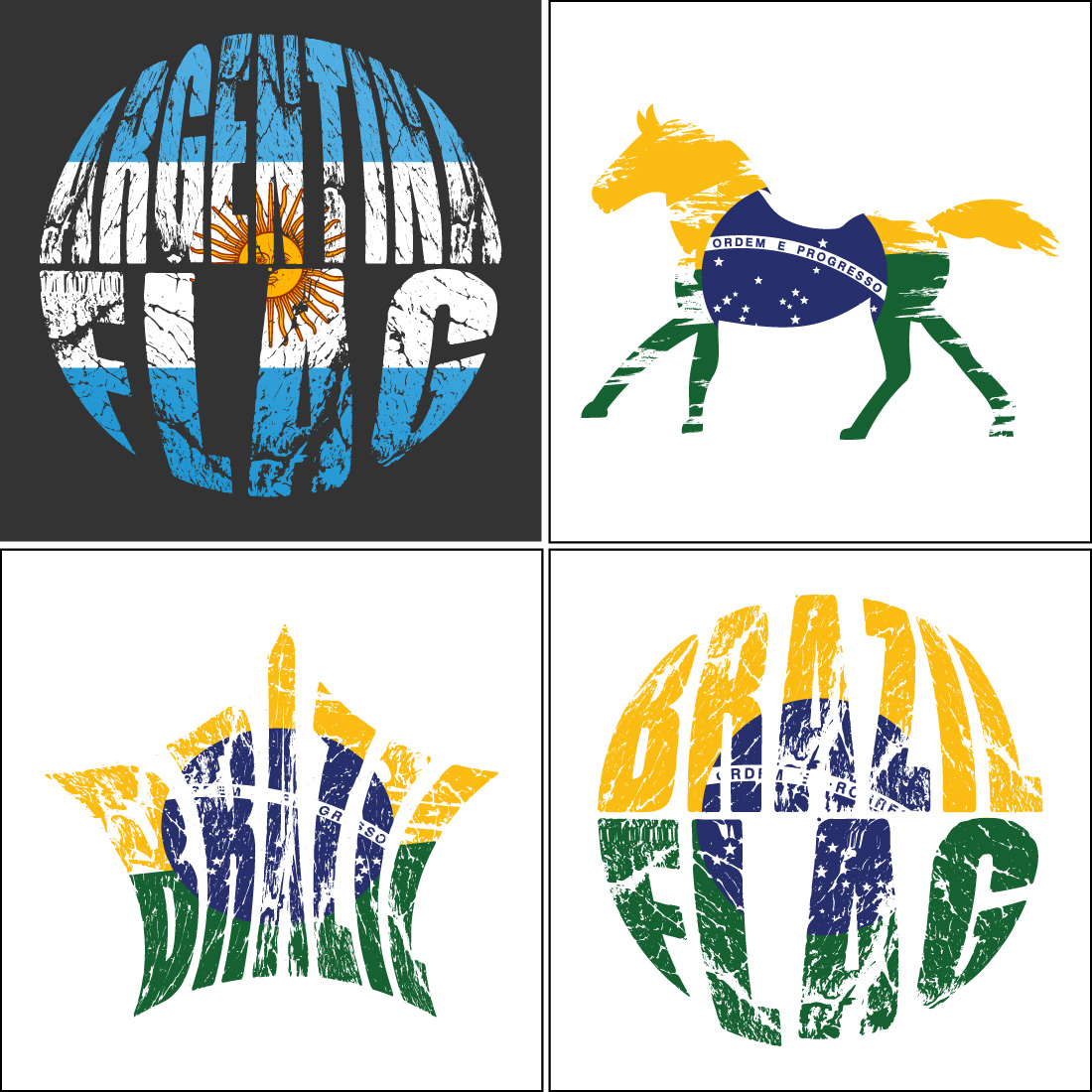 5 Flag Design Vector Template Bundle - MasterBundles