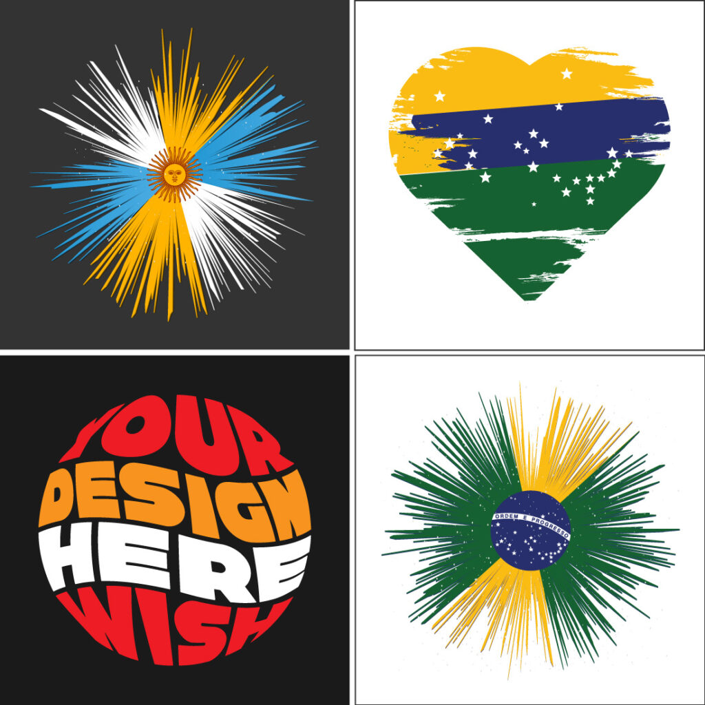 5 Flag Design Bundle - MasterBundles