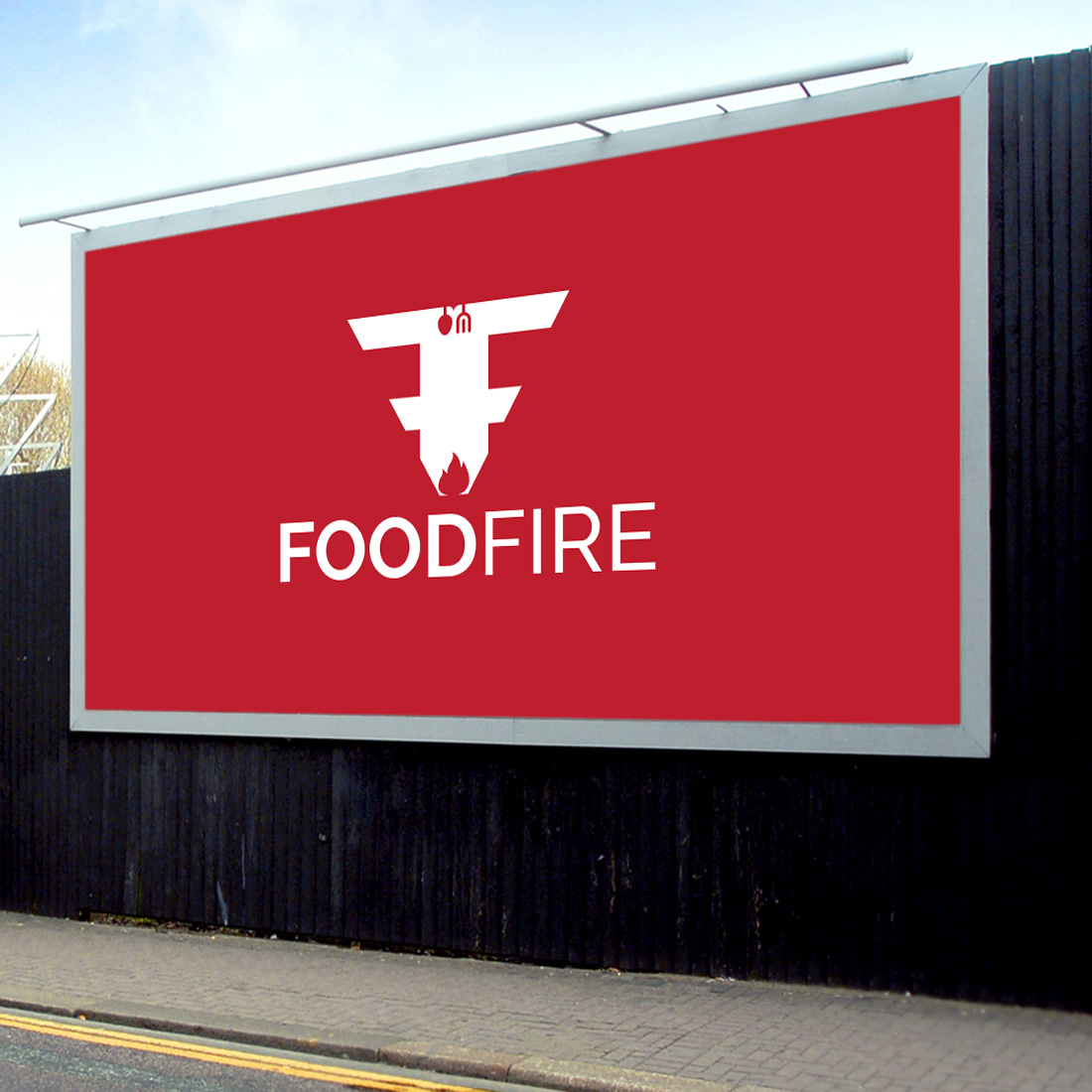 Food Fire Minimal Business logo Design - MasterBundles