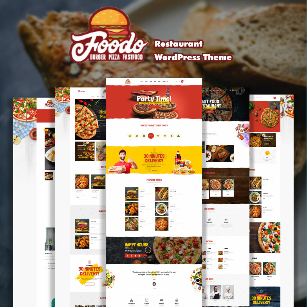 Foodo - Fast Food Restaurant WordPress Theme – MasterBundles