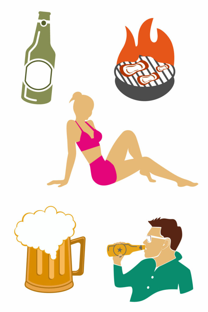 Barbeque Party Set Combo Design - MasterBundles