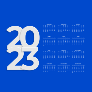 Blue Calendar Design Template - MasterBundles