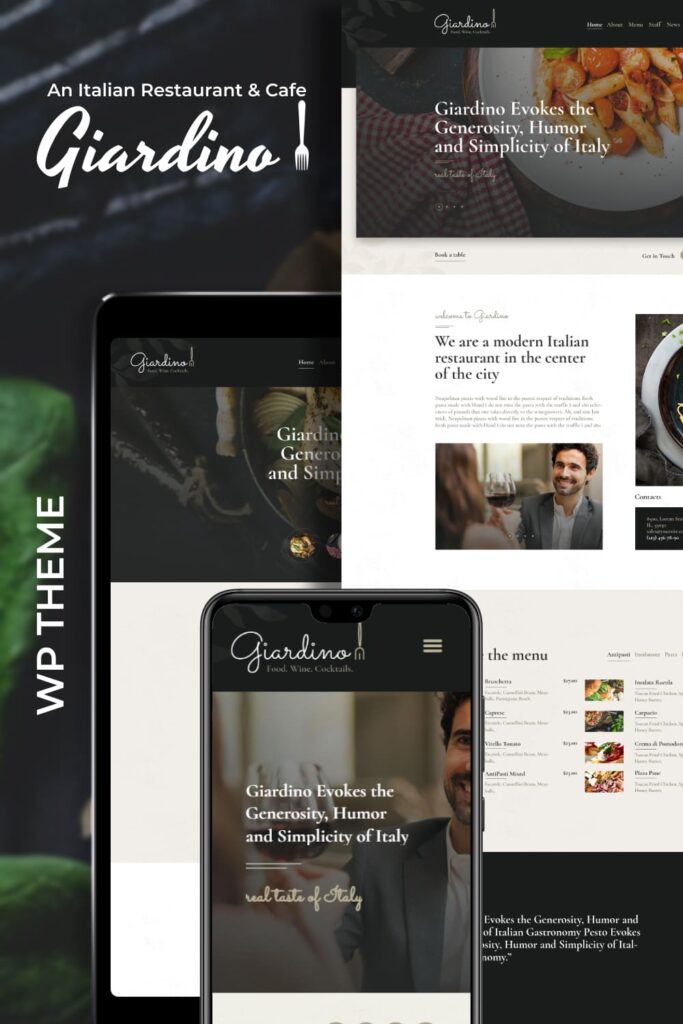 Giardino | An Italian Restaurant & Cafe WordPress Theme – MasterBundles