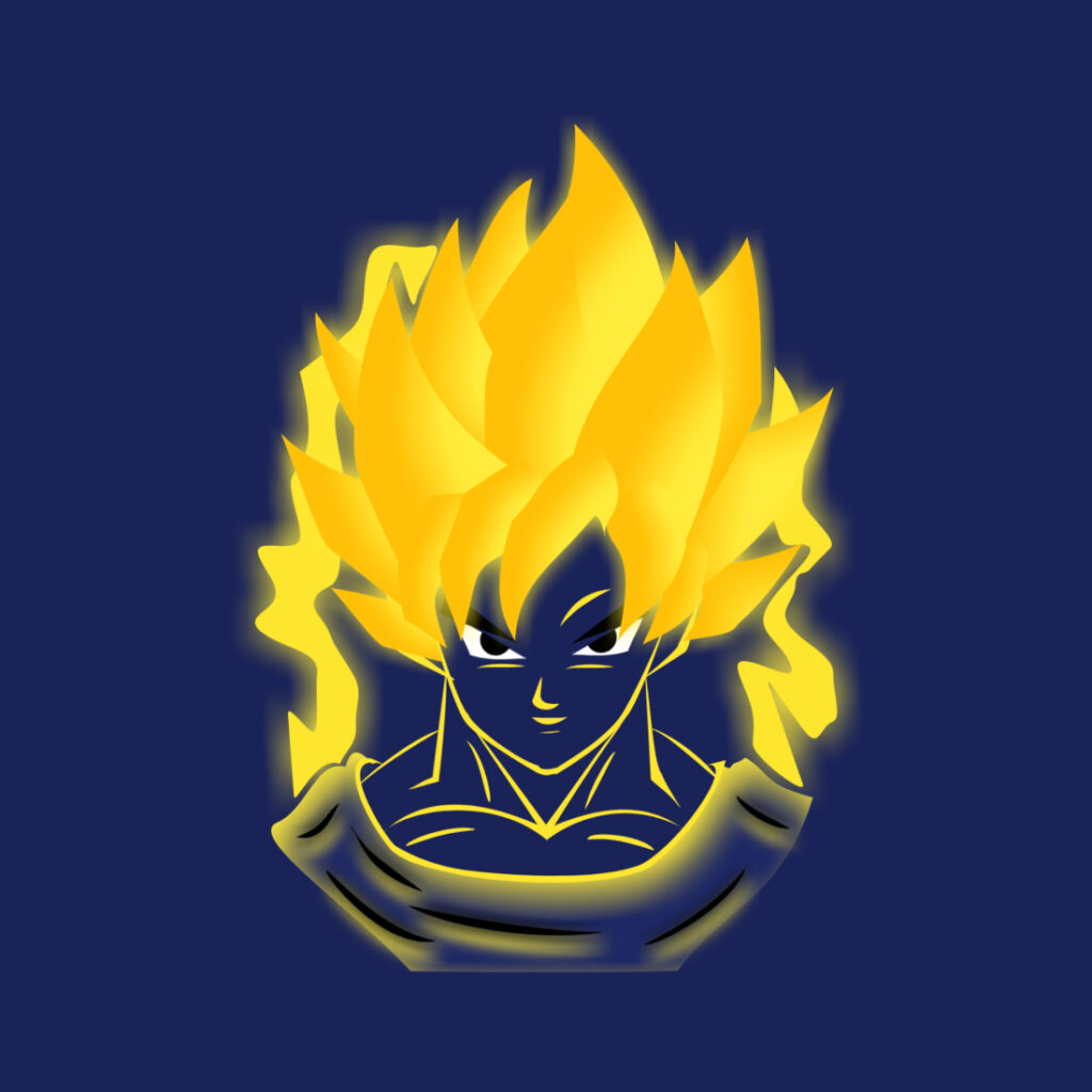 Anime art Goku Design - MasterBundles