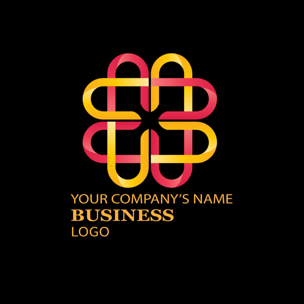 Gradient Geometric Shape Logo Design - MasterBundles
