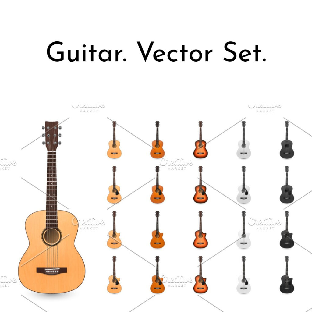 Guitar. Vector Set. – MasterBundles