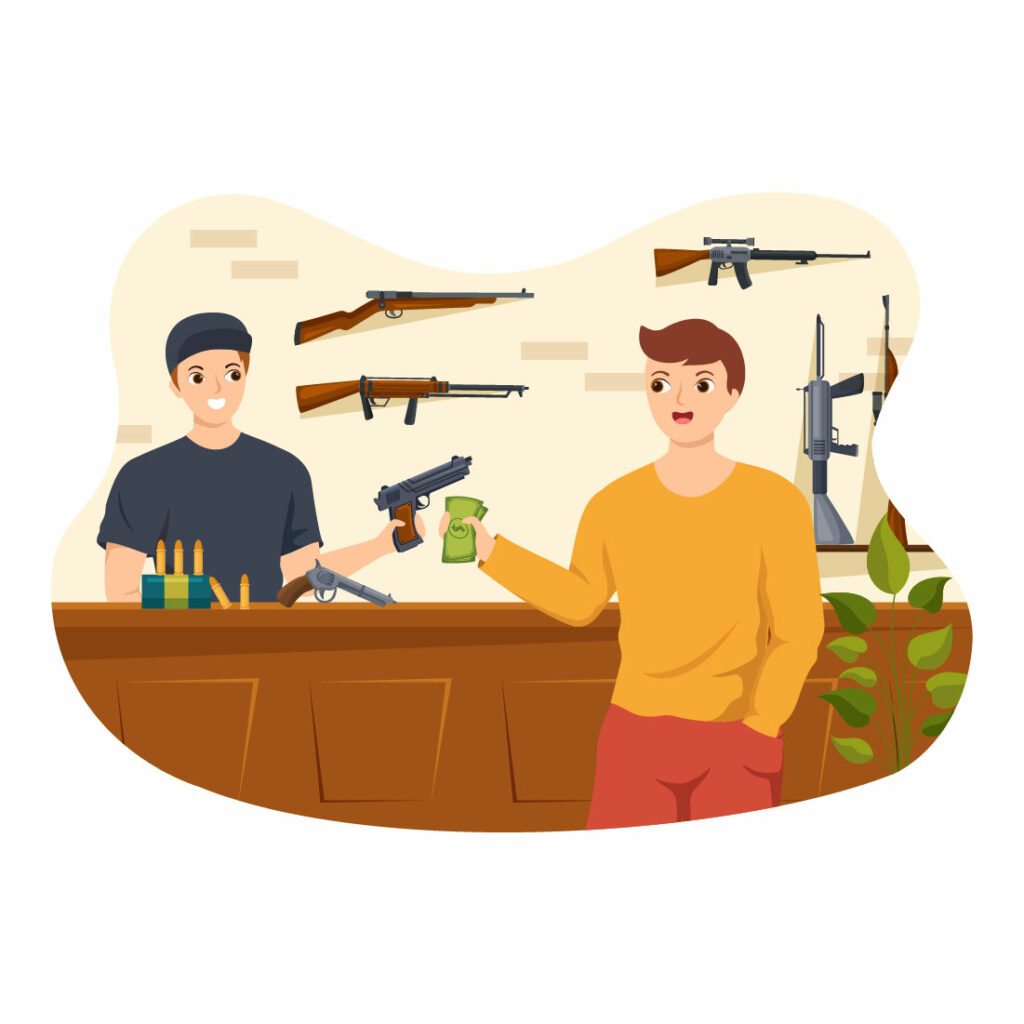 12 Gun Shop or Hunting Illustration - MasterBundles