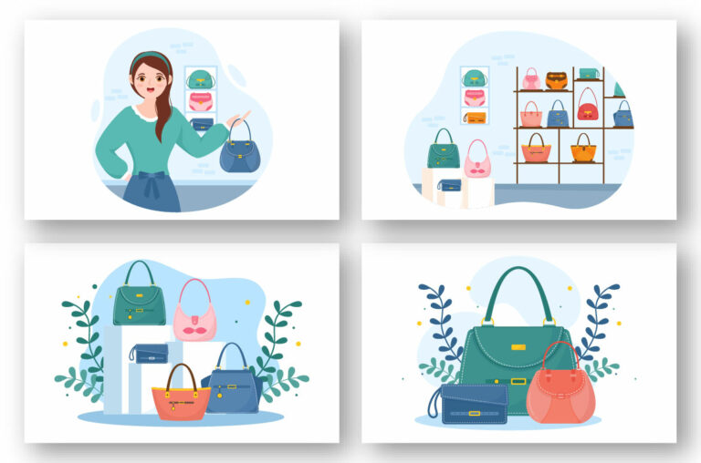 11 Handbag Store Design Illustration - MasterBundles