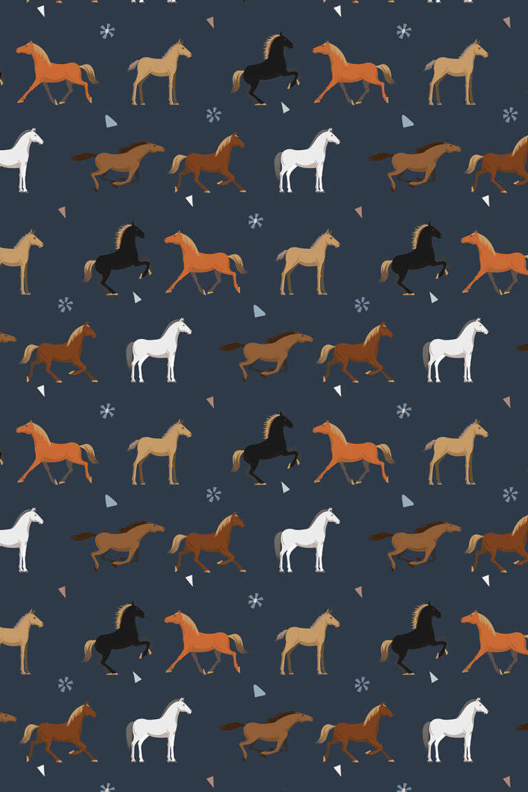 Horse digital paper, animal wrapping paper, horse pattern, digital ...