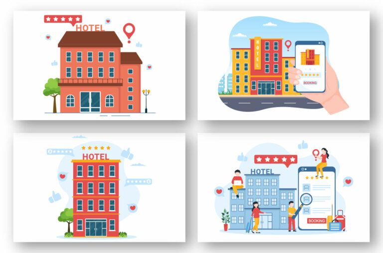 13 Hotel Review Illustration - MasterBundles