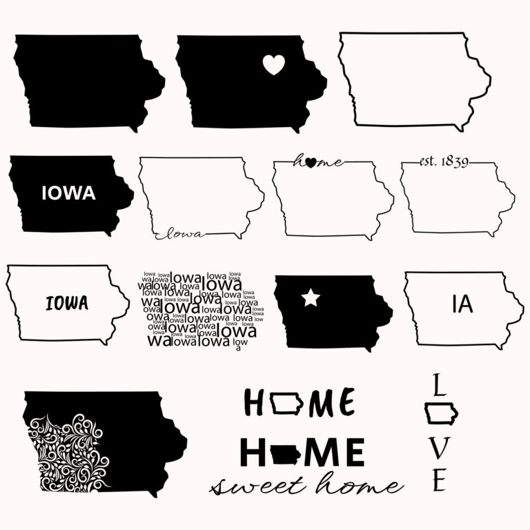 Iowa State SVG Bundle – MasterBundles
