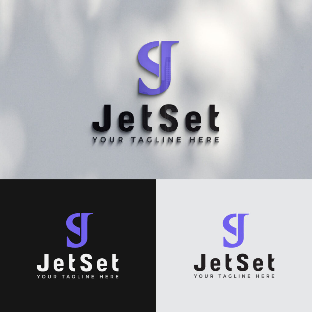 JS Letter Monogram Logo Design Template - MasterBundles