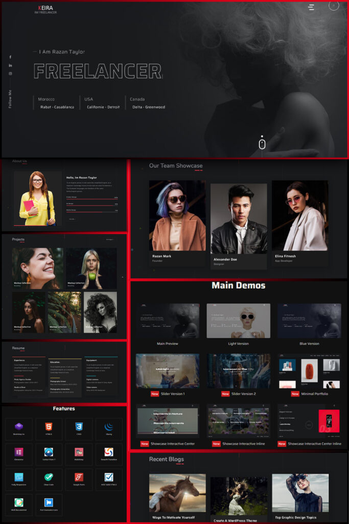 Keira - Personal Portfolio WordPress Theme – MasterBundles