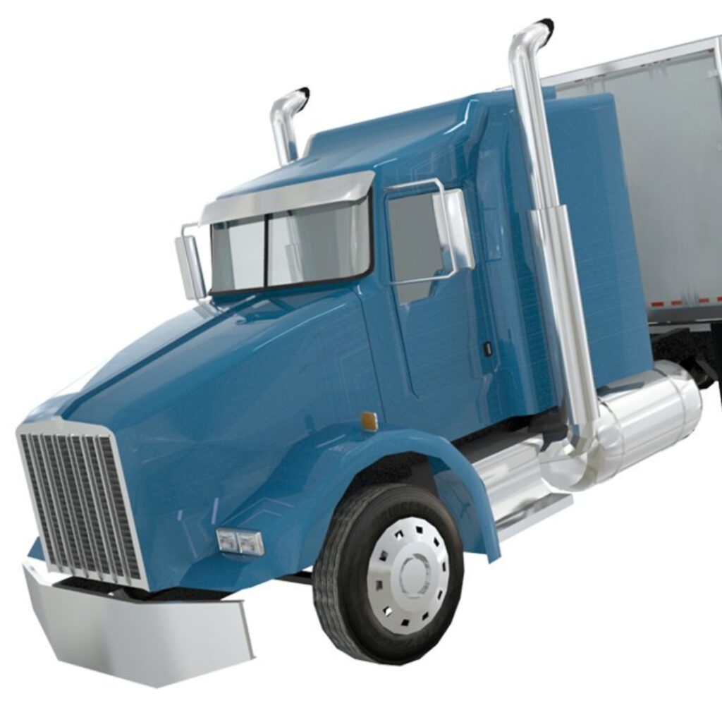 Kenworth Semi Truck Low Polygon – MasterBundles