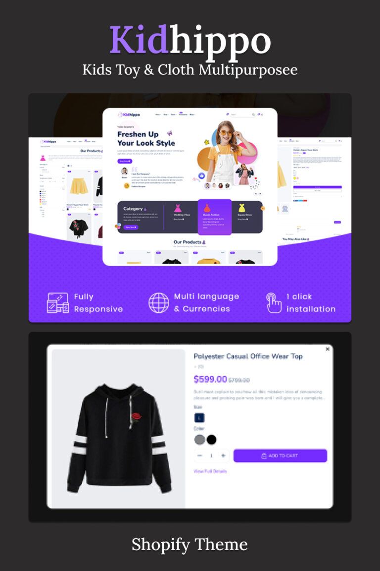 Kidhippo - Kids Toy & Cloth Multipurpose Shopify Theme – MasterBundles