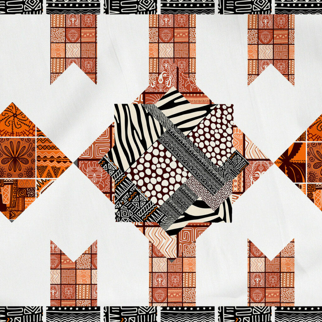 African Patchwork Sublimation Patterns Design - MasterBundles