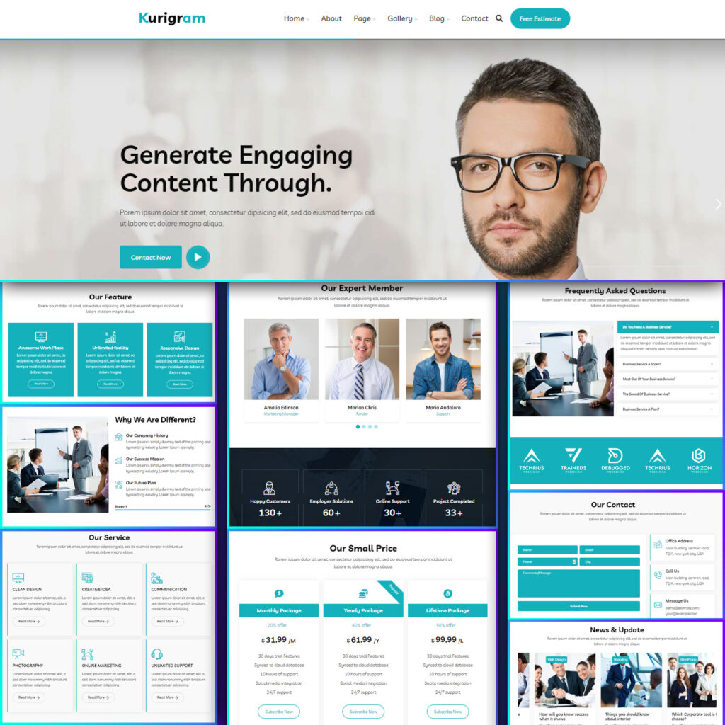 Kurigram - Corporate Responsive WordPress Theme – MasterBundles