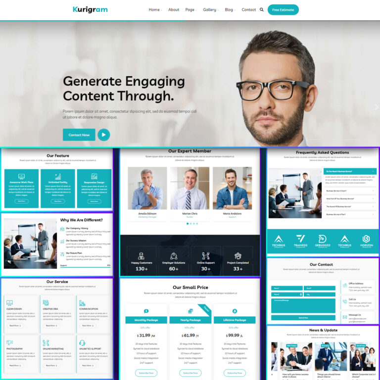 Kurigram - Corporate Responsive WordPress Theme – MasterBundles