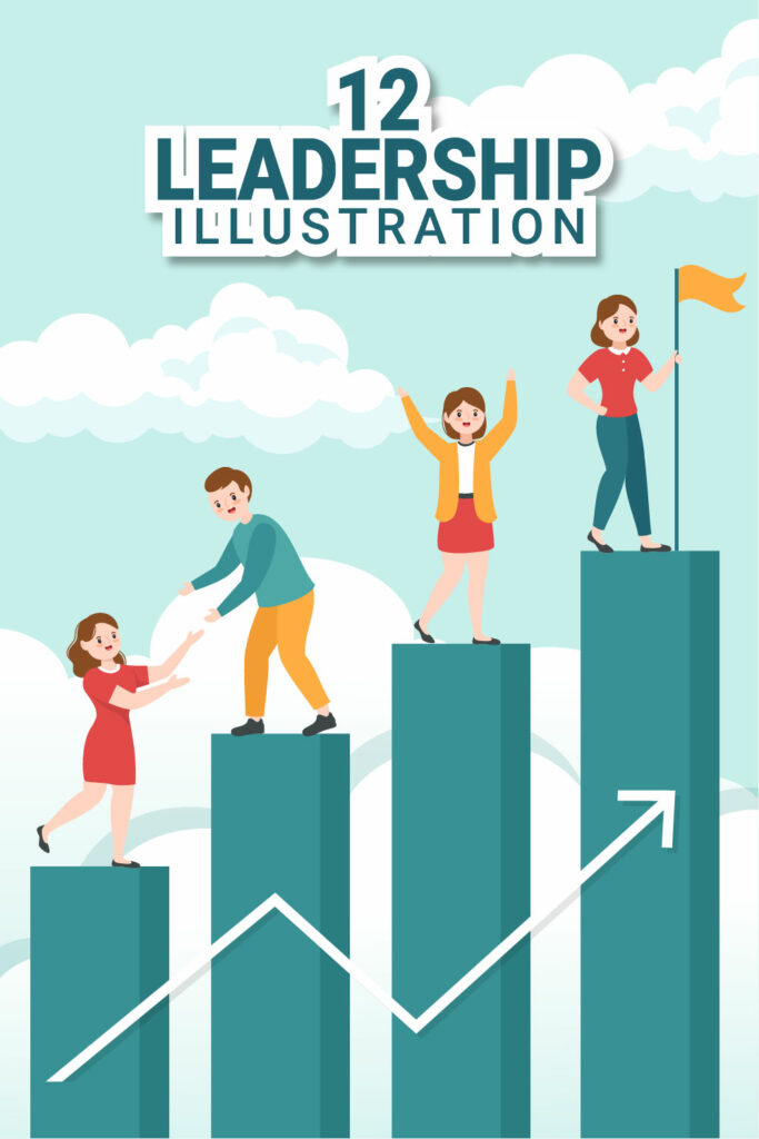 12 Business Leadership Illustration - MasterBundles