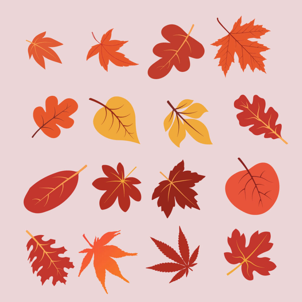 Autumn Leaves Seamless Pattern SVG Design - MasterBundles