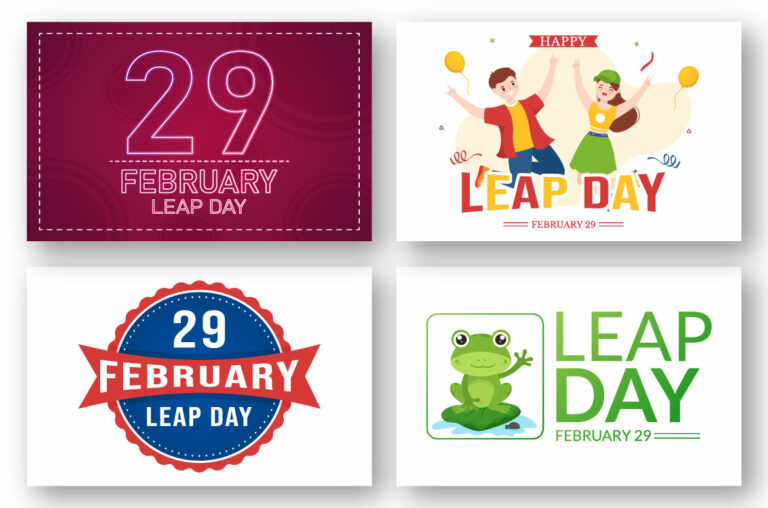 12 Happy Leap Day Illustration - MasterBundles