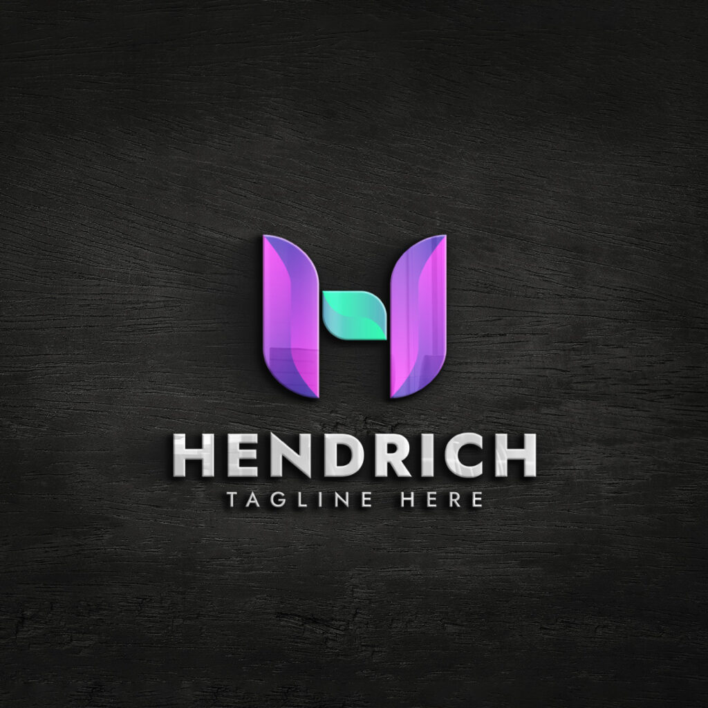 Letter H Colorful Monogram Logo Design Template - MasterBundles