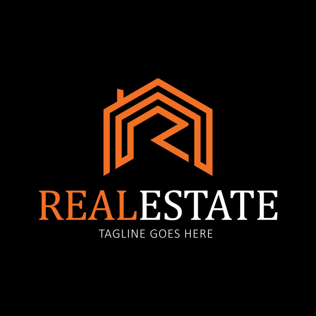 Real Estate Home Logo Design - MasterBundles