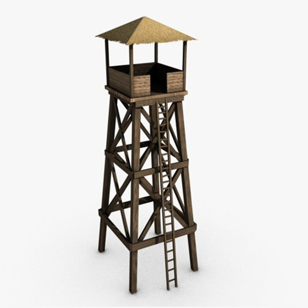 Low Poly Watchtower – MasterBundles