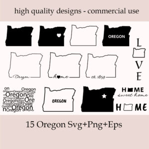 Oregon Svg Bundle | MasterBundles