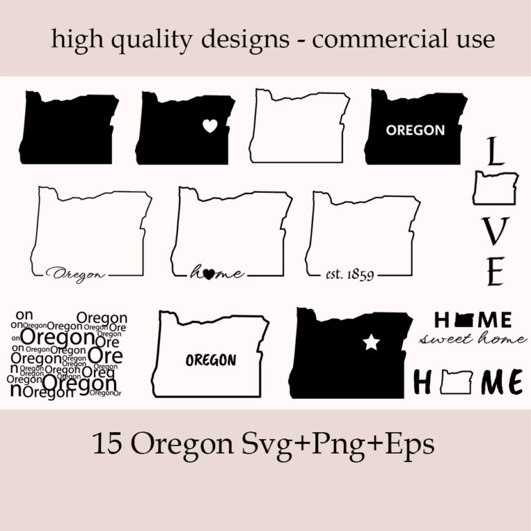 Oregon Svg Bundle – MasterBundles