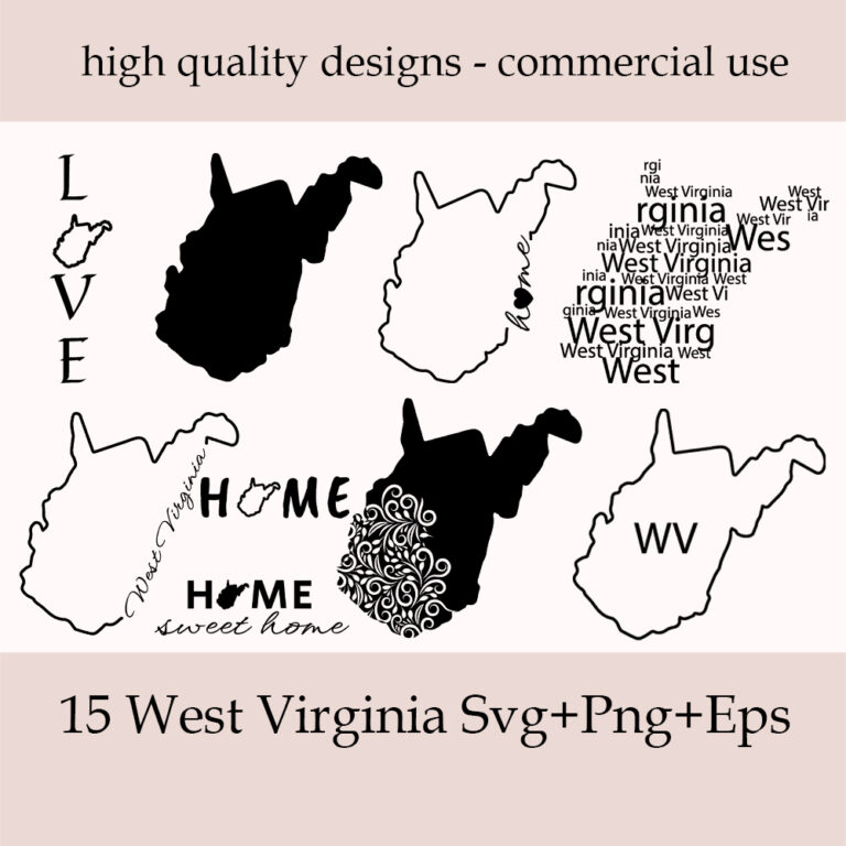 West Virginia SVG Bundle – MasterBundles