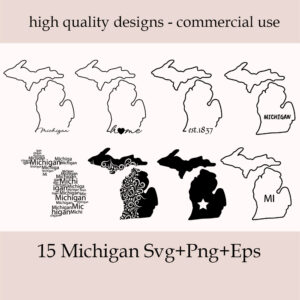 Michigan Svg Bundle | Master Bundles