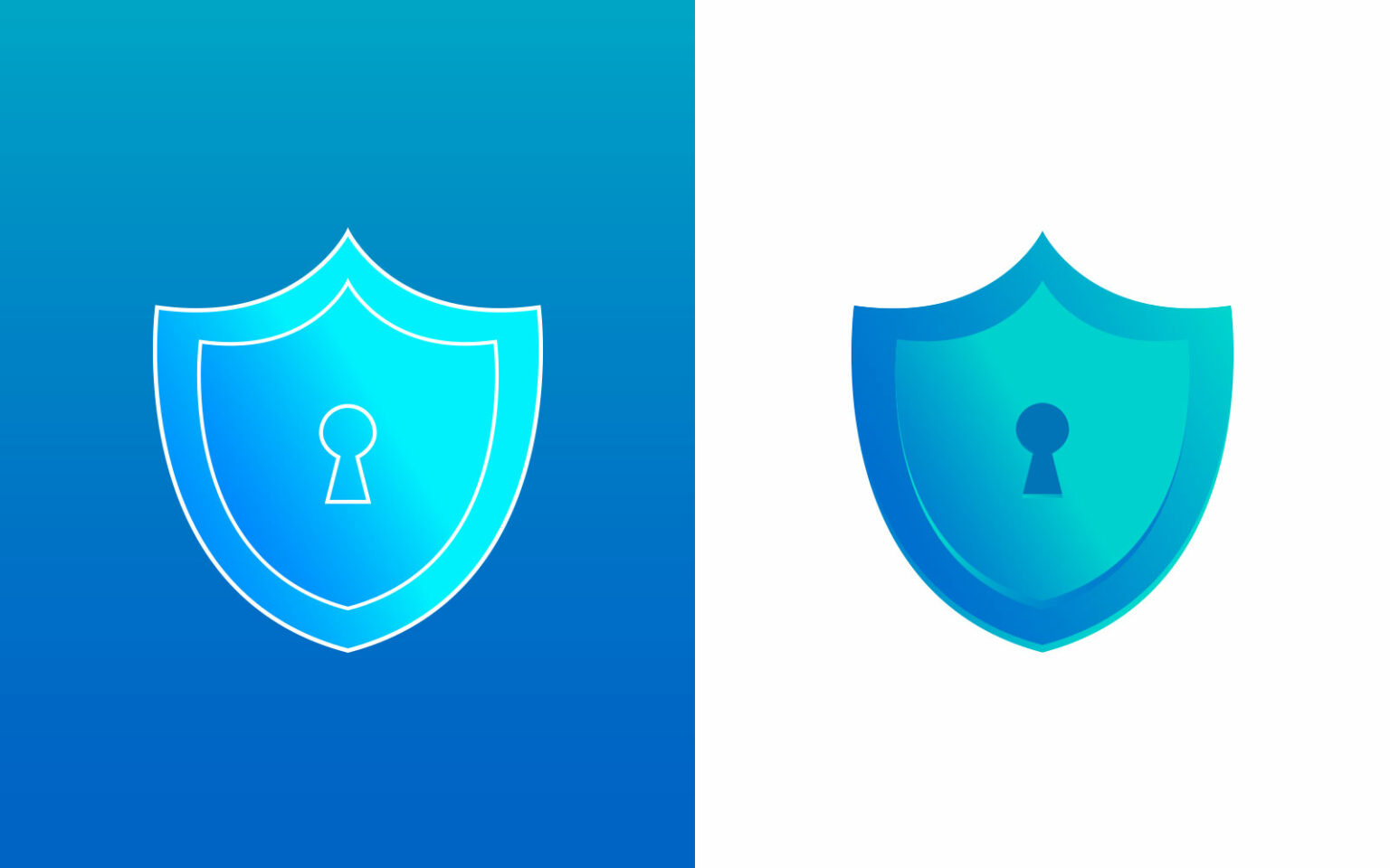 Shield Security Emblem Gradient Vector Logo - MasterBundles