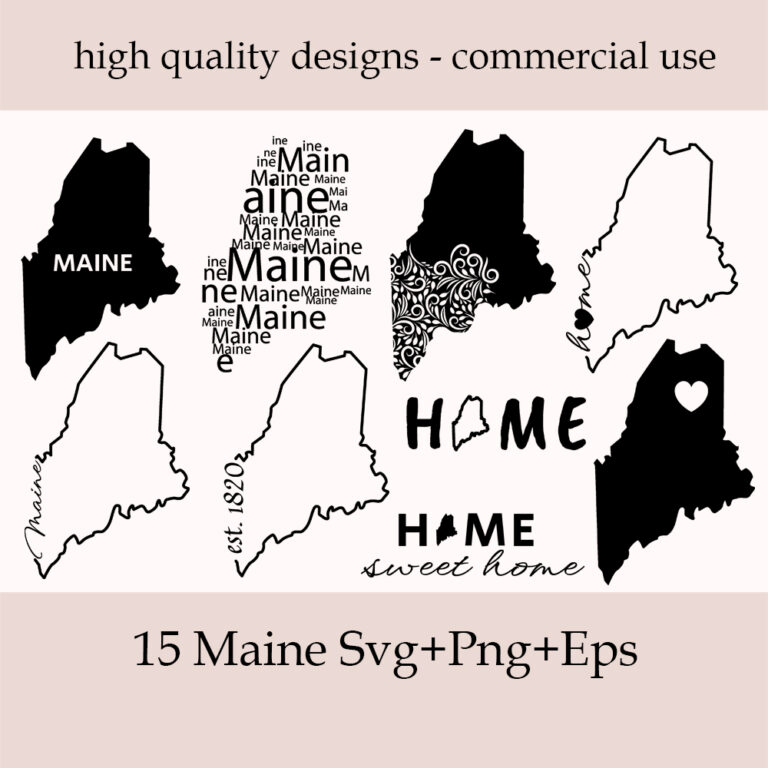Maine SVG Bundle – MasterBundles