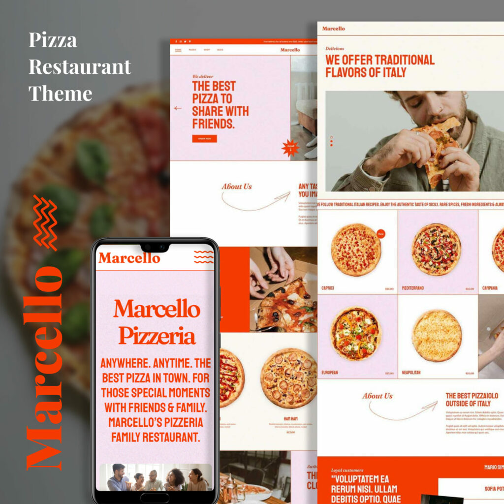 Marcello - Pizza Restaurant Theme – MasterBundles