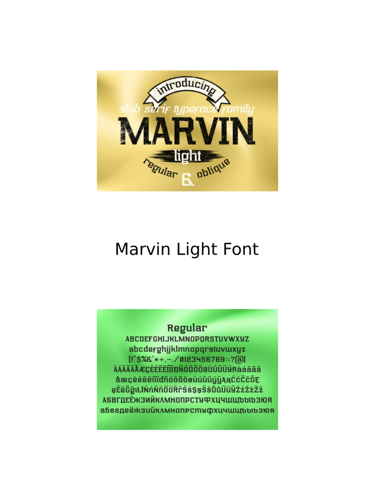 Marvin Light Font – MasterBundles