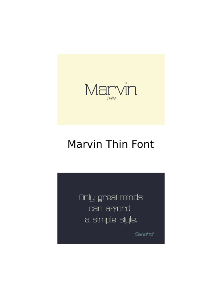 Marvin Thin Font – MasterBundles