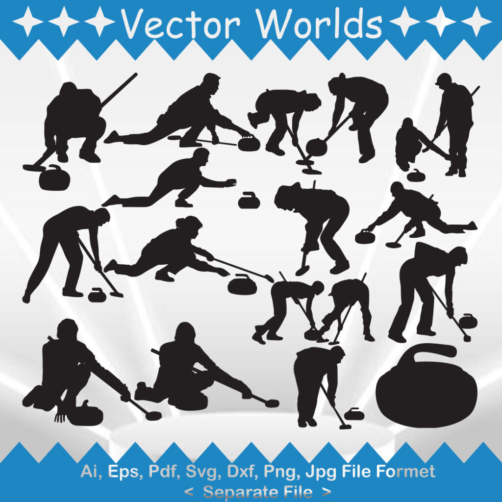 Curling SVG Vector Design - MasterBundles