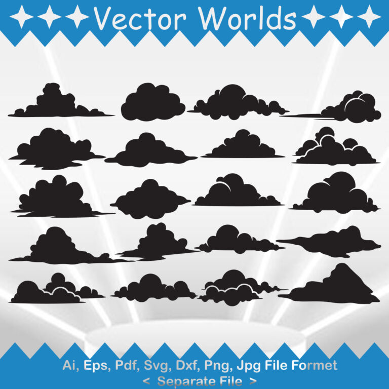 Clouds SVG Vector Design - MasterBundles