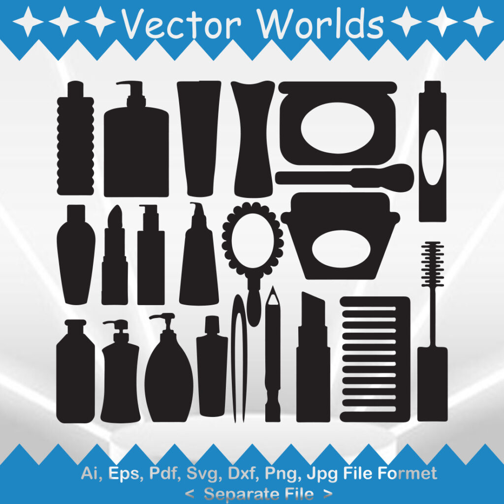Cosmetics Bundle SVG Vector Design - MasterBundles