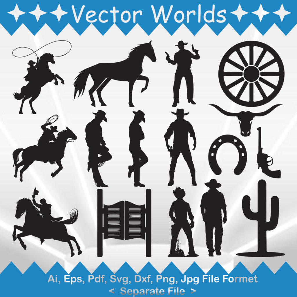 Cowboy SVG Vector Design - MasterBundles