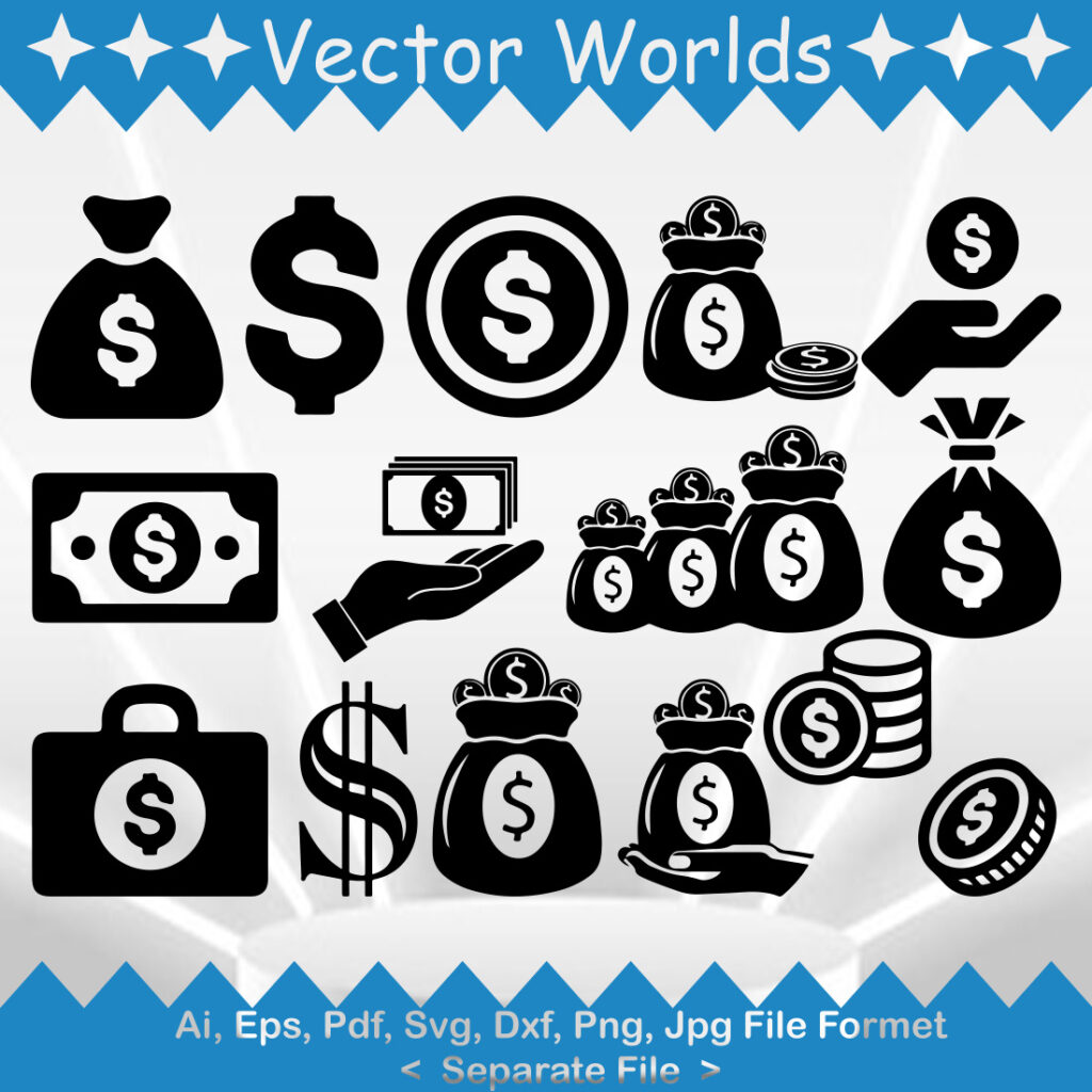 Dollars And Money SVG Vector Design - MasterBundles