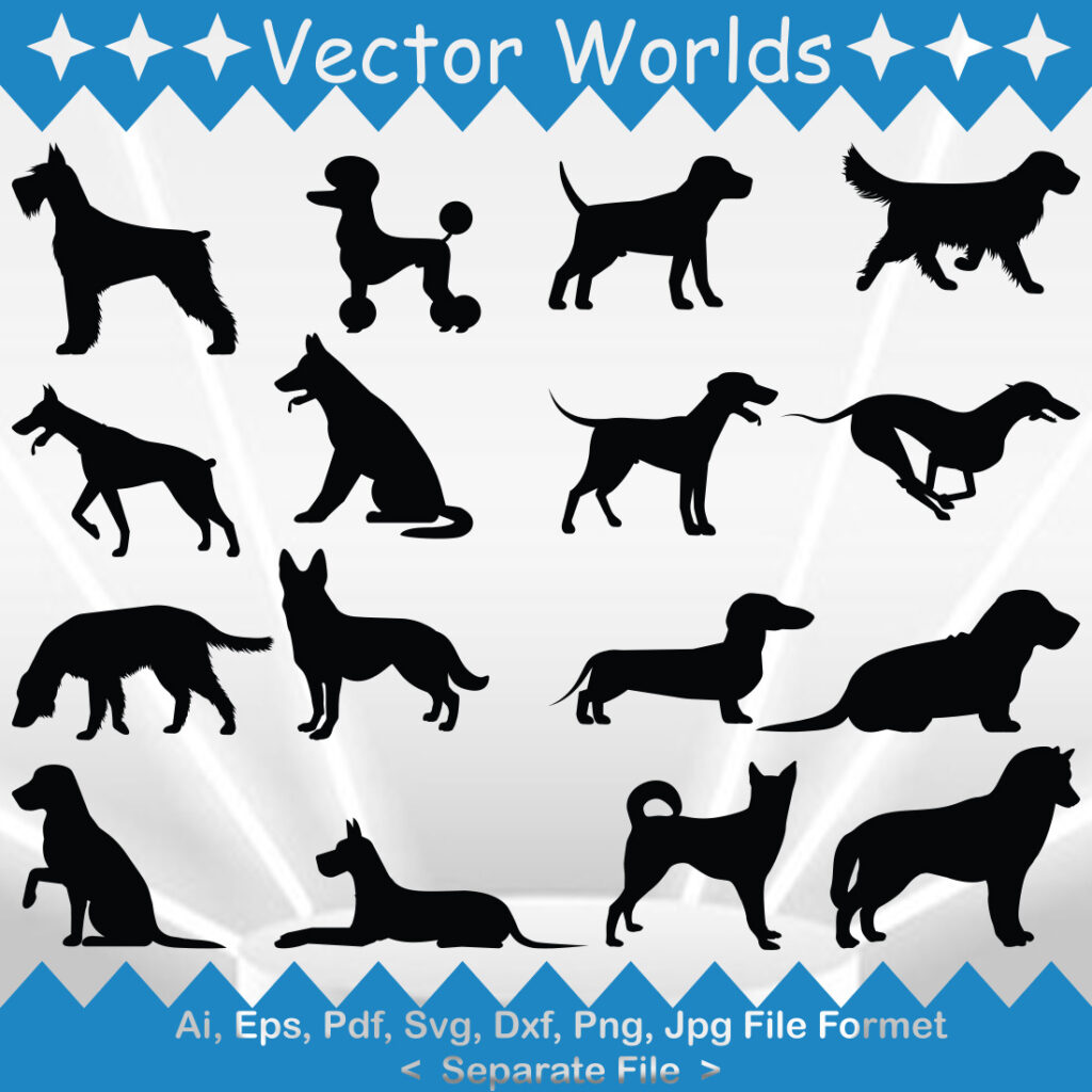 Dog Breeds SVG Vector Design - MasterBundles